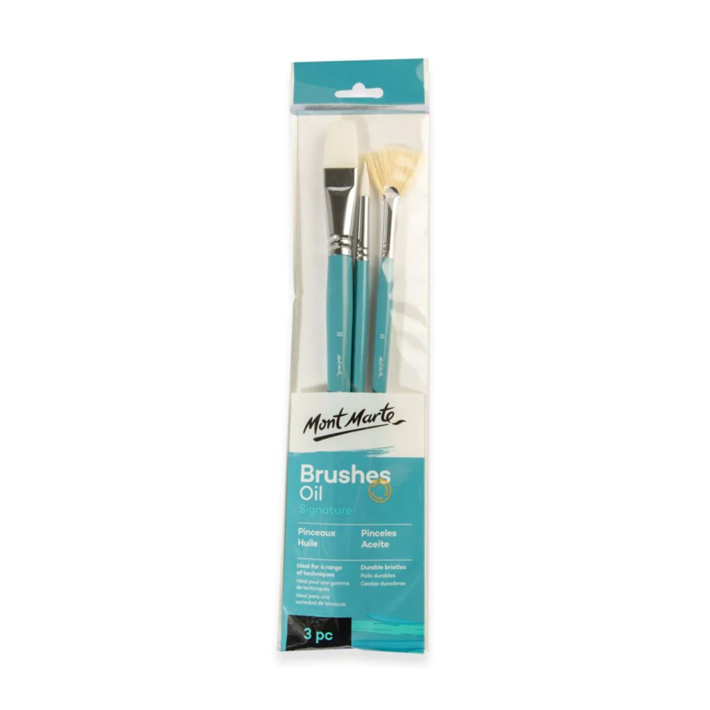 Mont Marte Gallery Series Oil Brush Set 3pc – Atlas paints