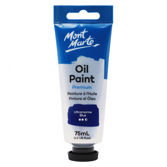 Mont Mart Premium Oil Paint Tube 75ml – Ultramarine Blue – Atlas paints