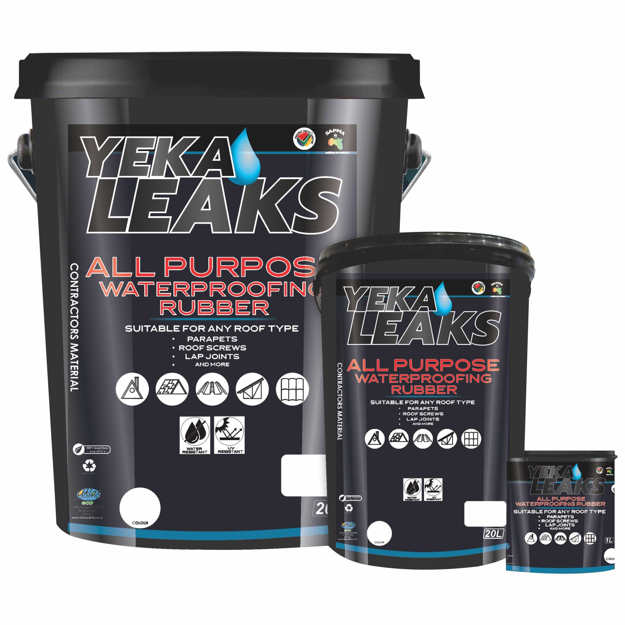YEKA All Purpose Waterproofing Rubber Black – Atlas paints